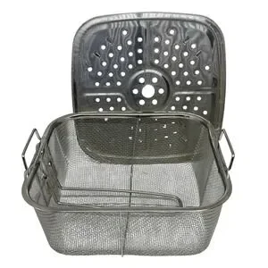 Copper Chef | Kitchen | Copper Chef Fry Basket And Steamer Rack Silver ...